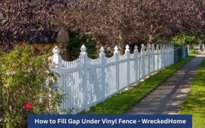 7 Effective Methods on How to fill Gap Under Vinyl Fence